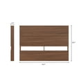 Nexera Full Size Panel Wood Headboard, Walnut - Walmart.com