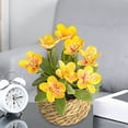 Artificial Flower Planters for Home Decor Living Room Dining Table ...