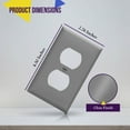 ENERLITES Duplex Receptacle Outlet Wall Plate, Standard Size 1-Gang ...