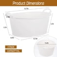 3 Packs Ice Bucket for Parties, 6.6L Portable Beverage Tubs Large ...
