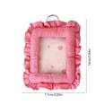 3 Inch Clear Window Lace Photocard Holder, Ruffle Photocard Storage ...