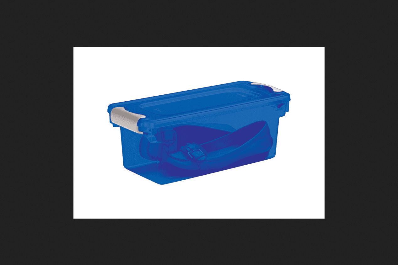 Homz Latching Storage Box 7-1/2 qt. Blue - Walmart.com