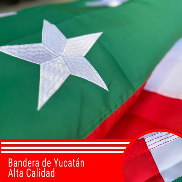Bandera de Yucatán 60cm x 90cm Bordada | Bodega Aurrera en línea