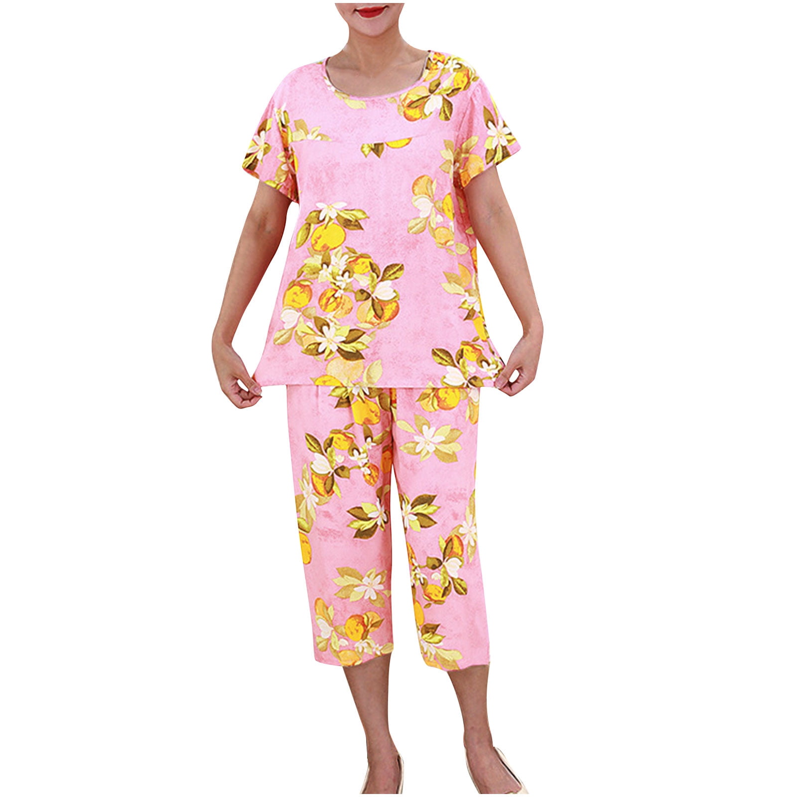 Click here for Pisexur Womens Pajama Sets 2 Piece Floral Print Co... prices