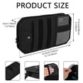 Xdziklosj Car Sun Visor Organizer, Semi-Rigid MOLLE Panel with Zipper ...