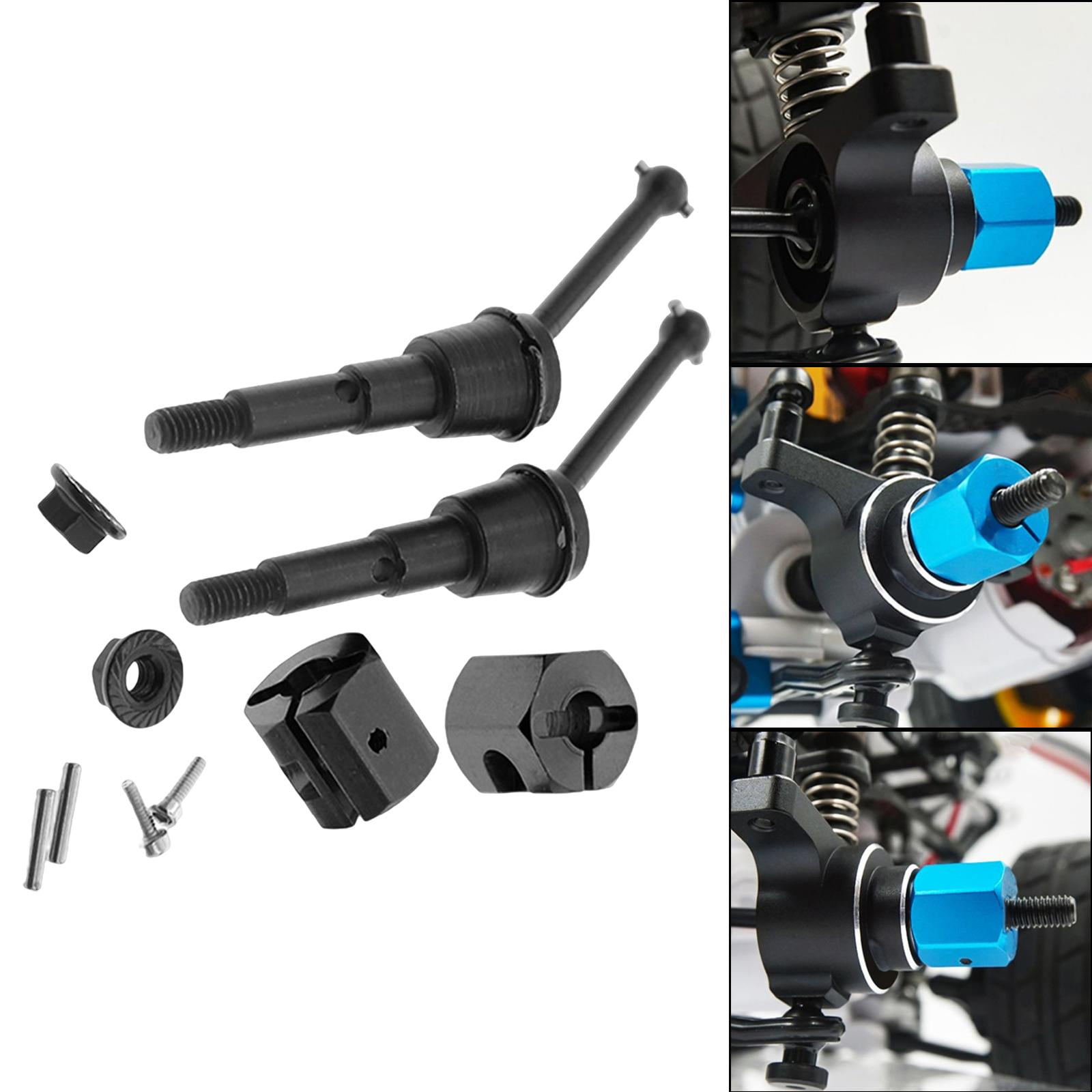Metal RC CVD Drive Shafts Spare accessories for SW01 1:10 diy Vehicles car , Black - Walmart.com