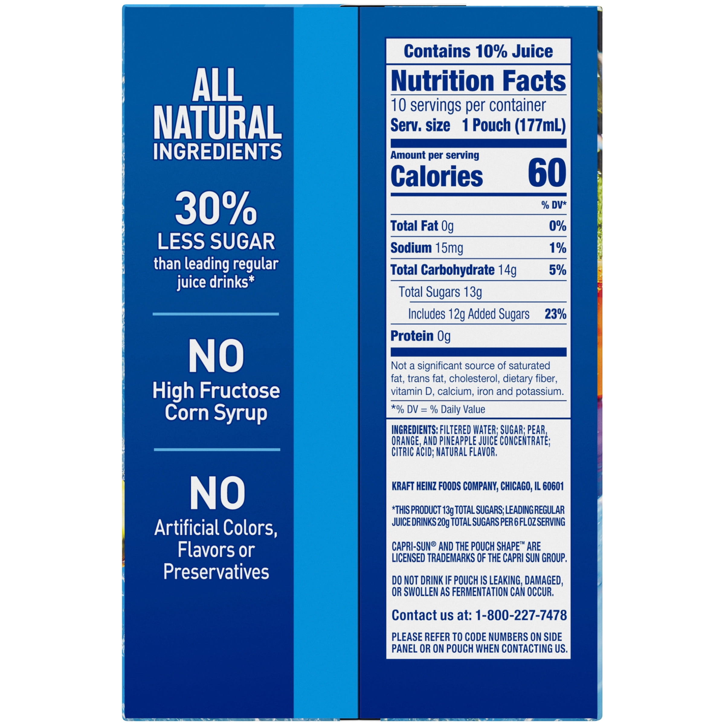 Capri Sun Nutrition Label