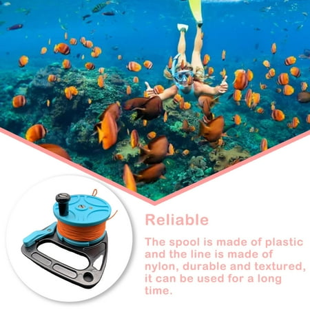 Diving Reel Portable Underwater Cave Snorkeling 8 Strands fix the ...