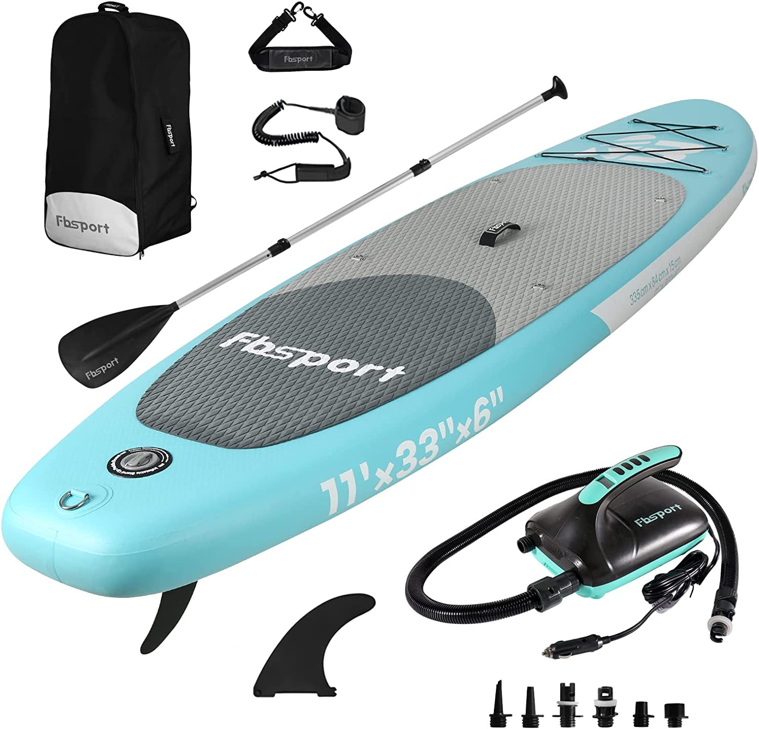 Fbsport Upgrated Inflatable Paddle Board, Stand UP Paddleboard 11 ...