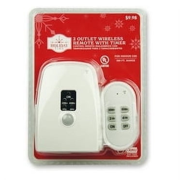 myTouchSmart Wireless Programmable Timer with Remote, 2-Outlet, 35167 ...
