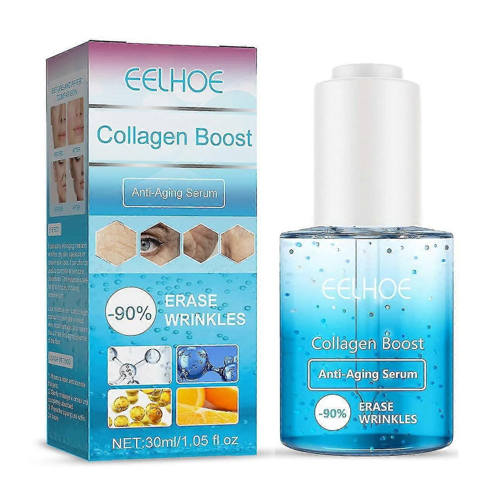 Nuevo suero antienvejecimiento mejorado con colágeno Eelhoe -9439828106273 | Walmart en línea