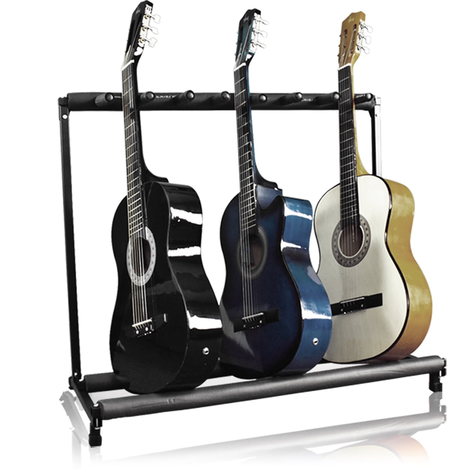 Best Choice Products Multi-Guitar Stand, 7 Instrument Folding Storage ...