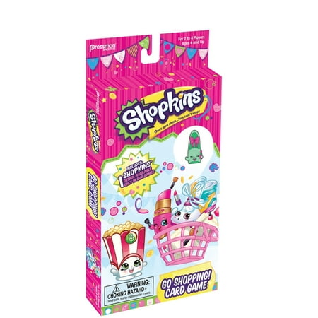 SHOPKINS GO SHOPPING CARD GAME W/COLLECTIBLE - Walmart.com