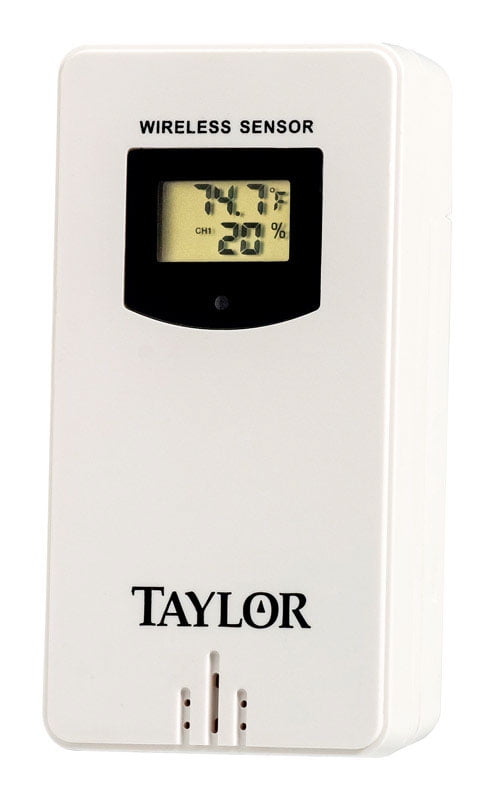 Taylor Deluxe Wireless Wireless Remote Sensor Plastic White - Walmart.com