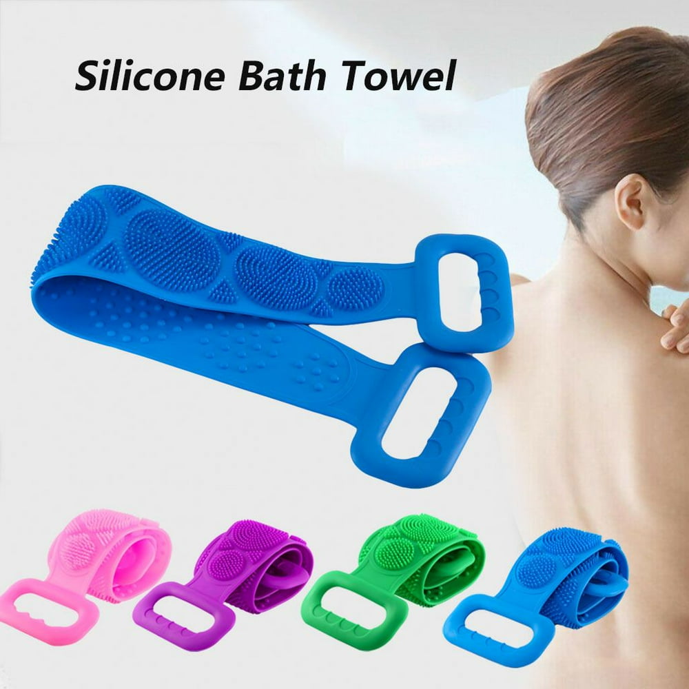 Sixtyshades Silicone Bath Towel Dual Side Back Scrubber Belt