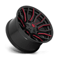 Fuel 1PC Aluminum Rim D712 RAGE 20X10in Gloss Black Red Tinted Clear ...