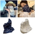 Full Face Neck Guard With Flower Print Breathable Fast Dry Fabric Face ...