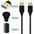 Fasgear 6ft USB 3.0 A to A Cable, Nylon Braided for Computer, Hard ...