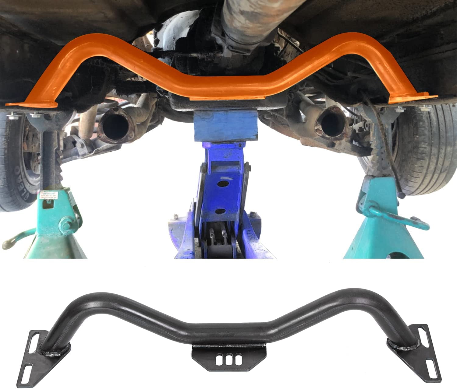 Kojem Steel Adjustable Transmission Crossmember Kit for 1964-1987 Chevy ...