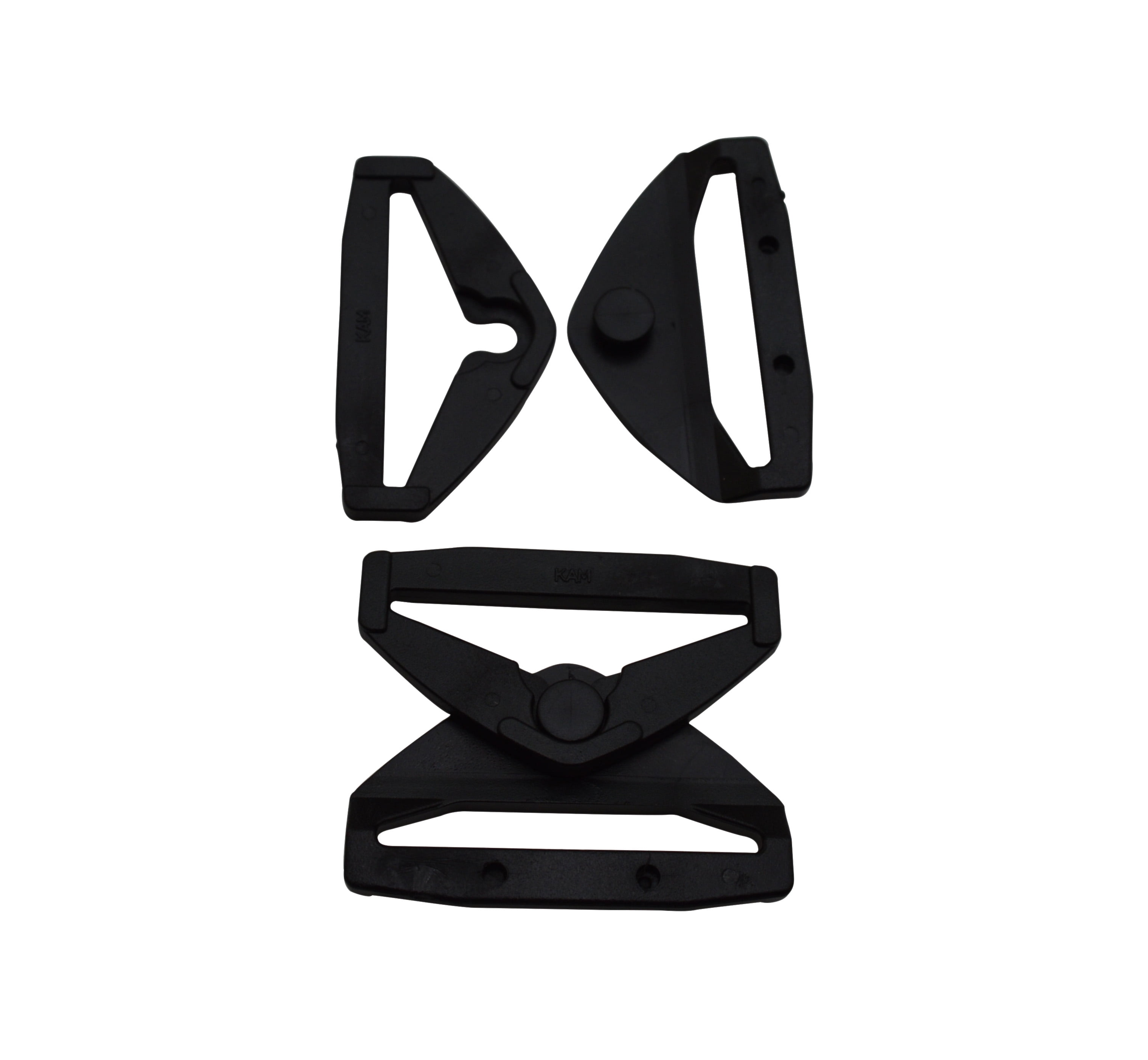 Fenggtonqii 1.5" Inner Width Black Plastic Triangle Connector Buckles ...