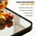 Black Bathroom Vanity Mirror 30"L x 40"W, High-Definition, Shatterproof ...