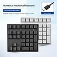 Corded Numeric Keypad 34 Key Corded USB Number Pad External Numpad ...