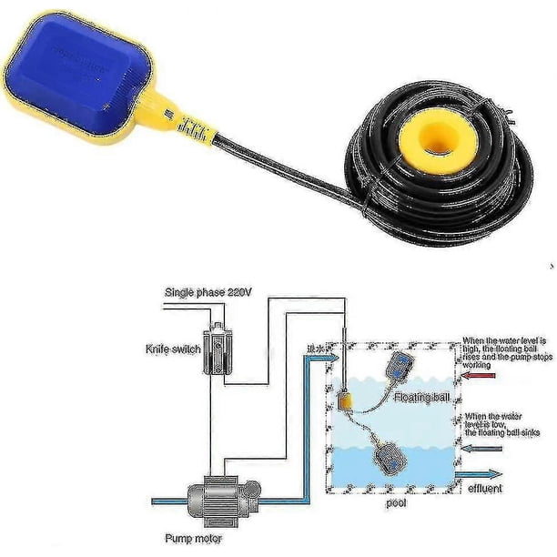 Float Switch With 4m Cables 220v 10a Float Switch Automatic Control ...