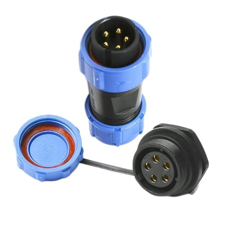 Industrial Electronics Power Connector Plug Socket Waterproof IP68 5 ...