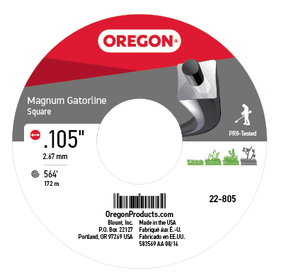 Magnum Gatorline Square Trimmer Line .105 1LB SPL - Walmart.com