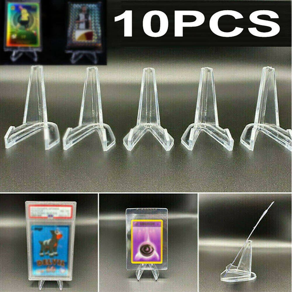 Card Stand-10/20pcs(Clear)- Trading Card Display Stand-Sports Card ...