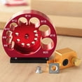 8-Holes Adjustable Dowel Maker Jig 8mm-20mm Carbide Woodworking ...