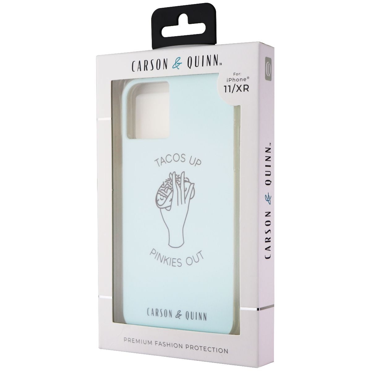 Carson & Quinn Hybrid Case for iPhone 11/XR - Tacos Up Pinkies Out/Blue ...