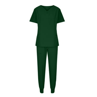 Monarch Uniforms Stretchy Scrubs Women's Jogger Scrub Set In Regular ...