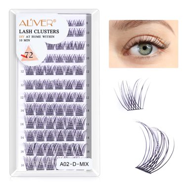 Aliver Single Lashes Eyelash Clusters 240 Pcs Individual Lashes 9-16 mm ...