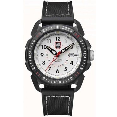 Luminox 0329 Men's Sea Turtle Giant Black Dial Rubber Strap Watch ...