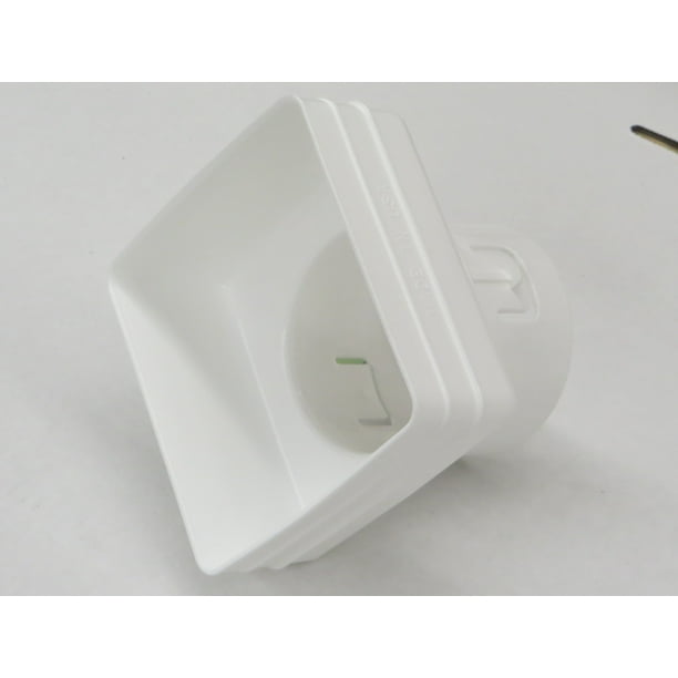 Plastic Universal Downspout to Drain Tile Adapter (5X5X4 White ...