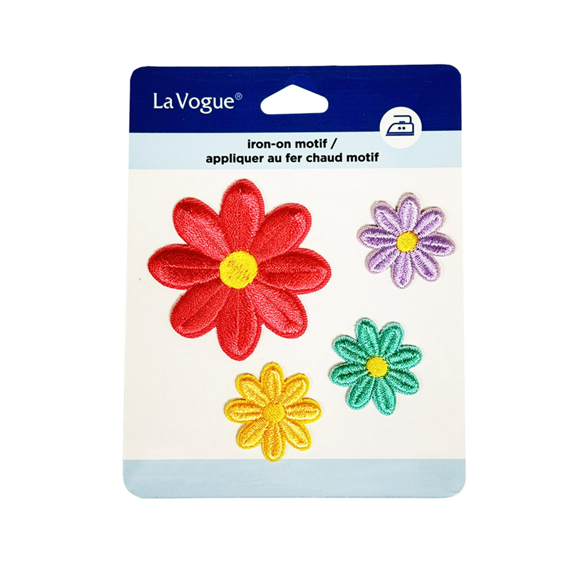Click here for La Vogue Flowers Embroidered Iron‑on Patches  4 Pi... prices