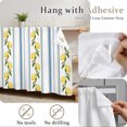 Lemon Cabinet Curtain, Blue Striped Sink Skirt for Bathroom, Under Sink ...