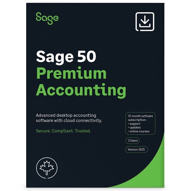 Sage 50 Premium Accounting 2025 - 1 Year Subscription [Digital Download ...