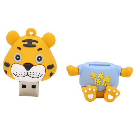Usb Drives U Disk Cartoon Tiger USB Stable High Speed Hot Swap Plug And ...