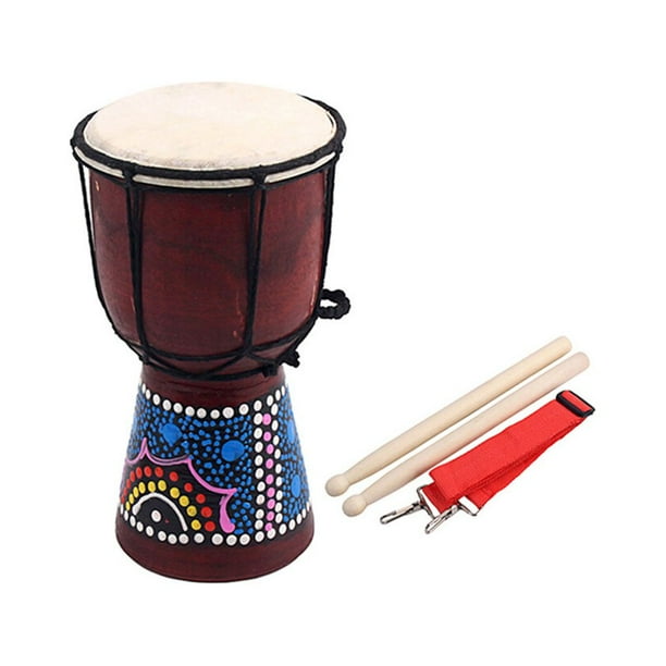 4 Inch Professional African Djembe Drum Traditional Folk World Portable ...