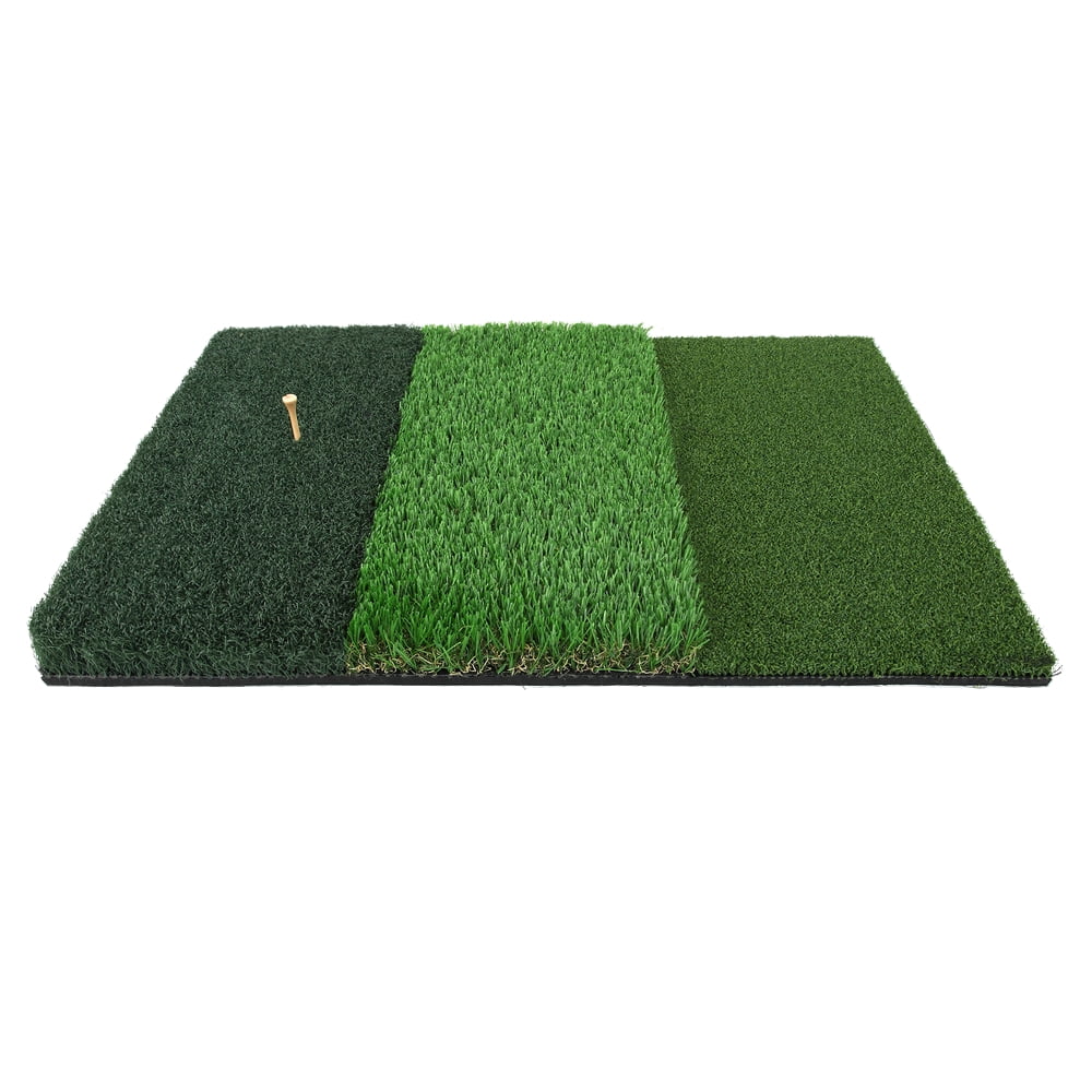 Ram Golf Tri-Surface Practice Hitting Mat - Fairway, Rough and Tee Box ...