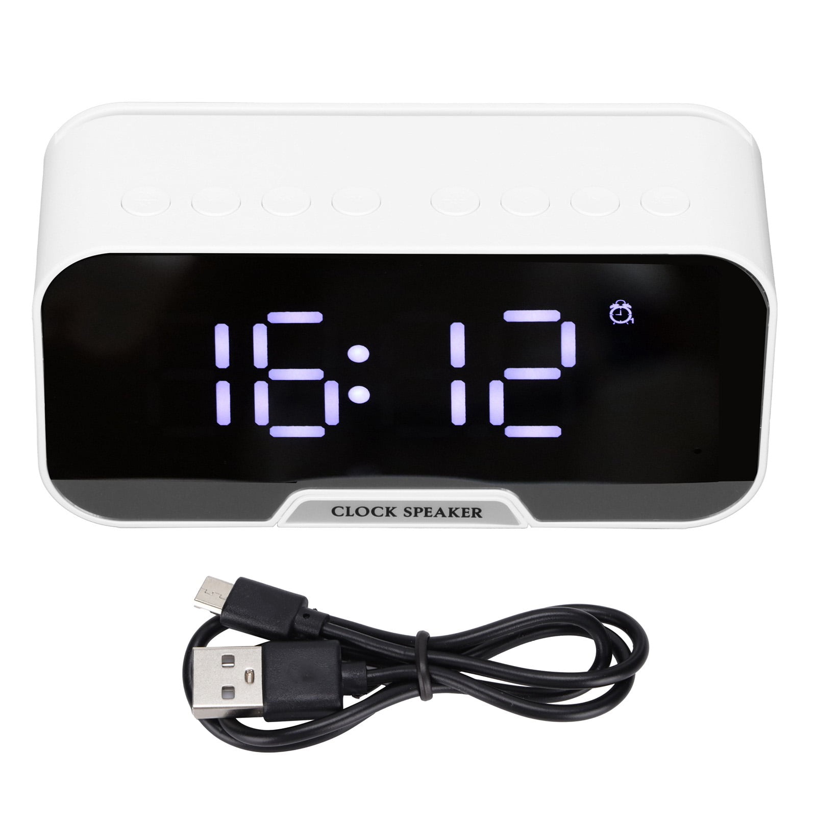 Bluetooth Clock Speaker,D‑88 Multifunctional Bluetooth Clock Mirror ...