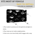 ADECORIVY Coffee Pattern Front License Plate, Black White Novelty ...