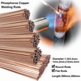 10 Sticks Phosphor Copper Brazing Rods Self Fluxing Welding Rods for ...