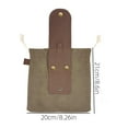 Foraging Bag Waxed Canvas Collapsible Outdoor Camping Foraging Pouch ...