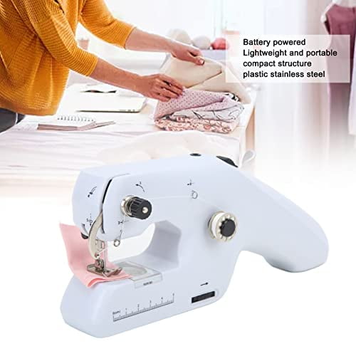 Portable Handheld Sewing Machine - 12 Stitches, 2 Speed with Foot Pedal ...