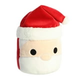 Aurora - Small White Holiday - Mallow 6" Santa - Festive Stuffed Animal ...