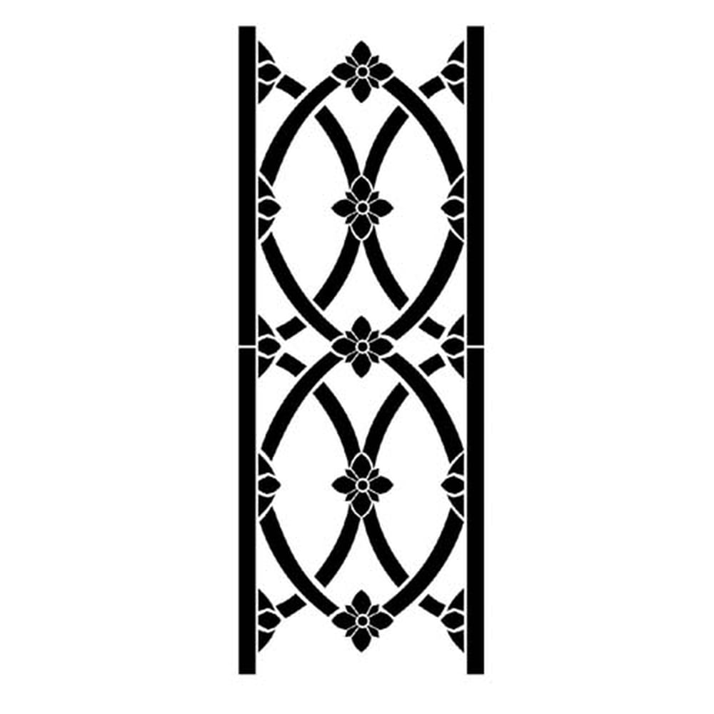 Fancy Wrought Iron Wall Stencil SKU #2888 by Designer Stencils ...