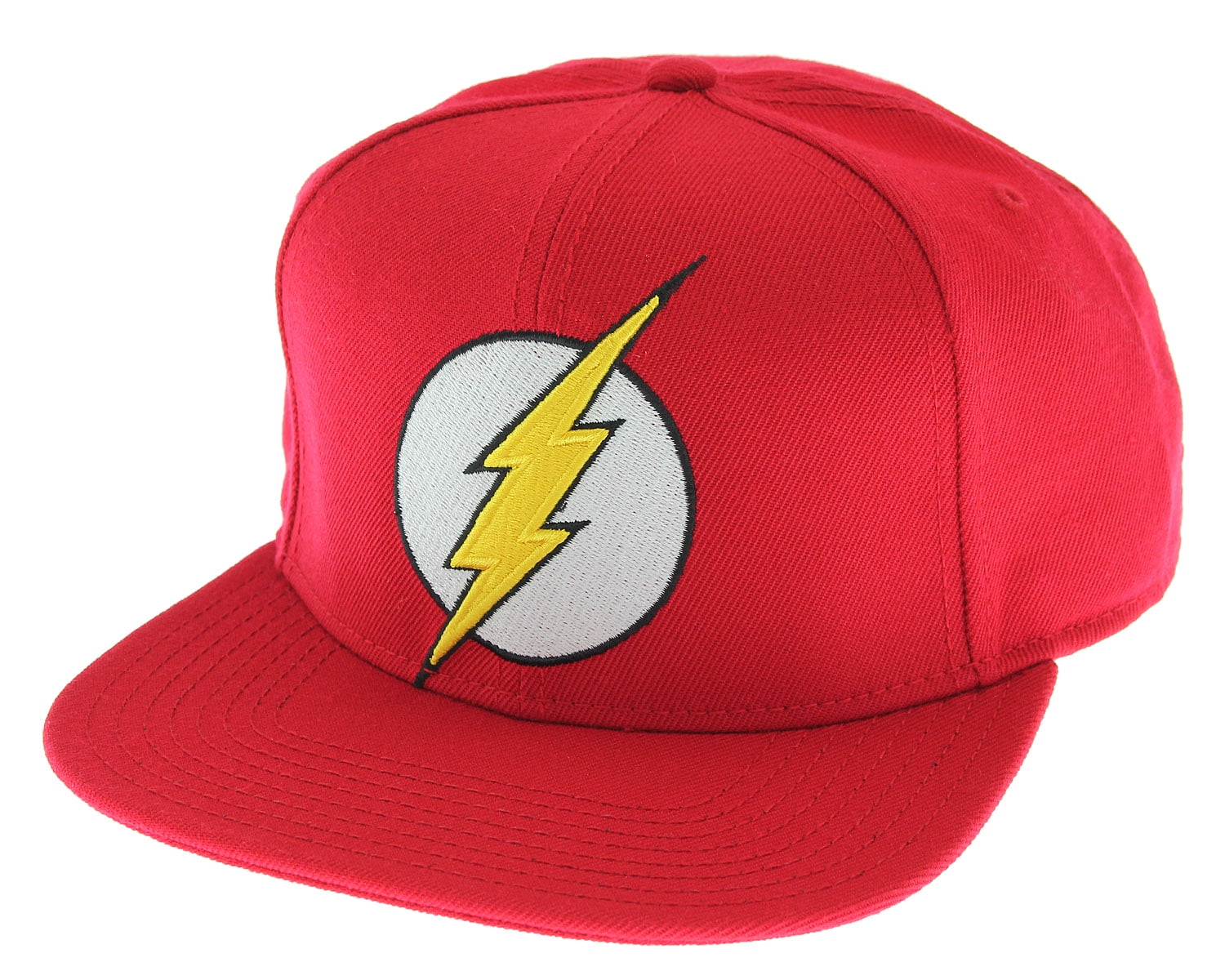 DC Comics The Flash Licensed Embroidered Logo Snapback Cap Hat ...